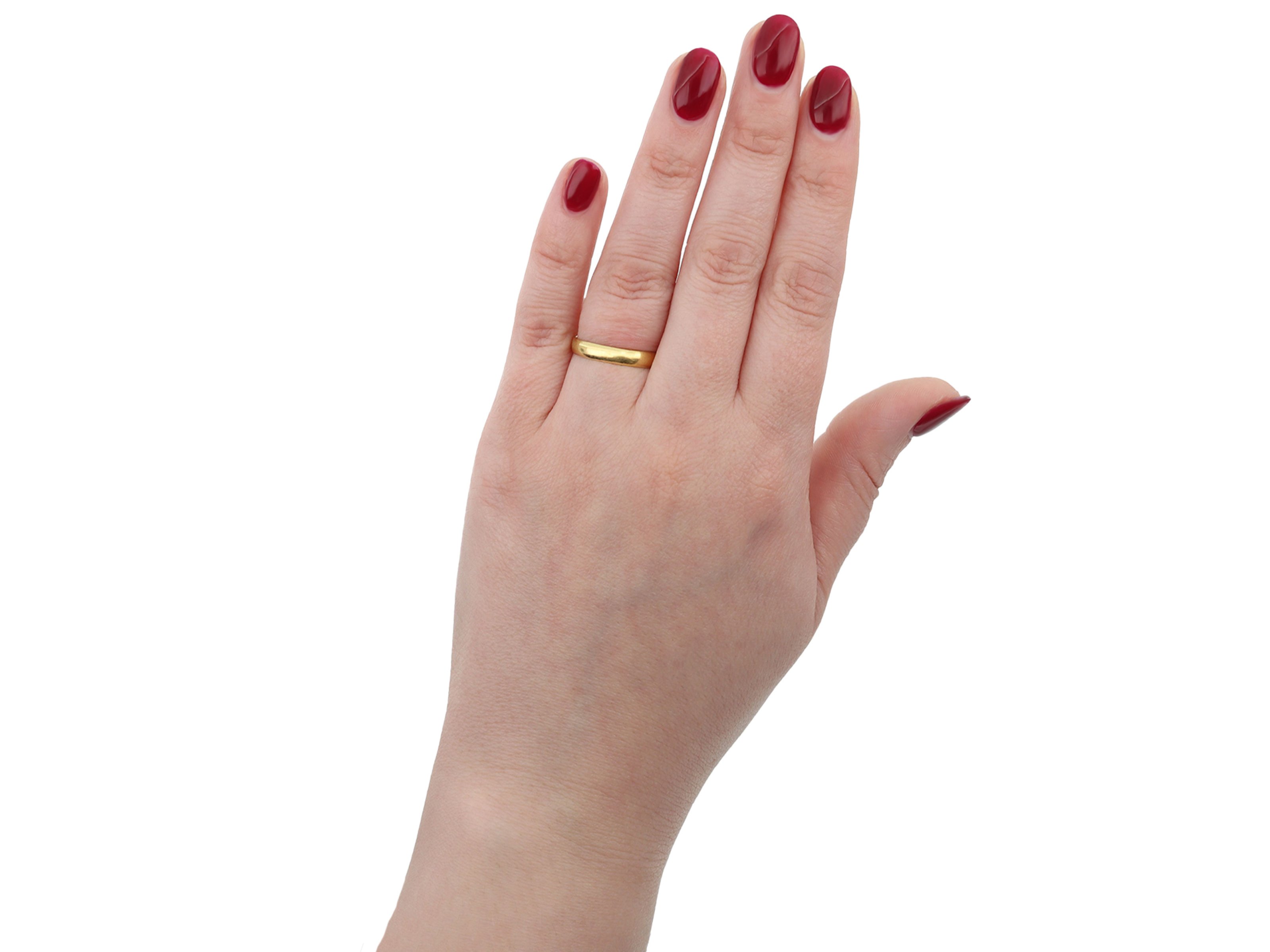 Gold posy ring, ‘The love is true IOU&r | Ref 26798