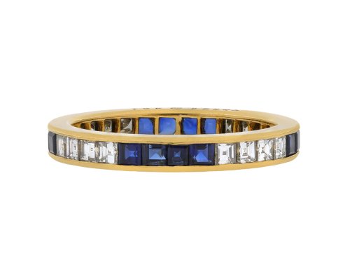 Oscar Heyman sapphire and diamond full eterni | Ref 28793