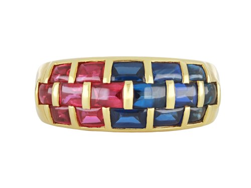 Kutchinsky ruby and sapphire ring, circa 1990 | Ref 29290